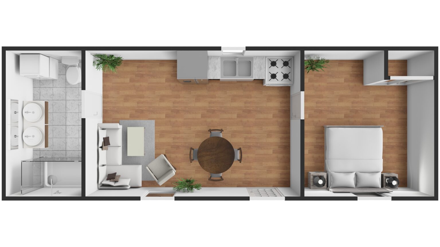 Our Park Model Floor Plans (Includes 3D Image)- Phoenix